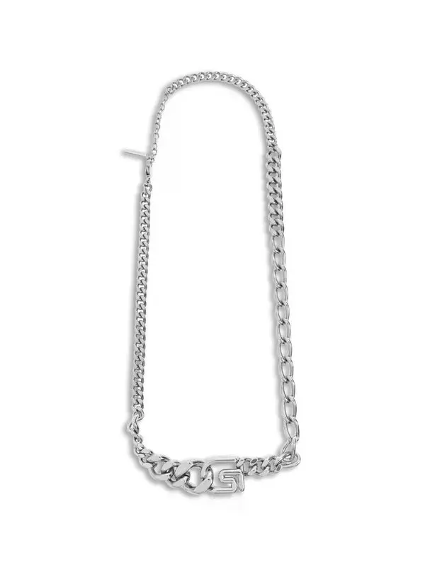 Givenchy G Link Curb-chain Necklace - Silver