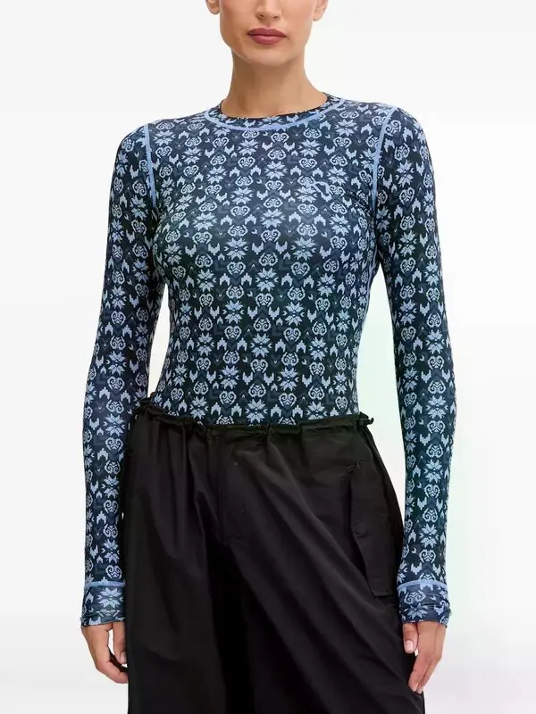 Kari Traa Fair Isle Long-sleeve Base-layer Top
