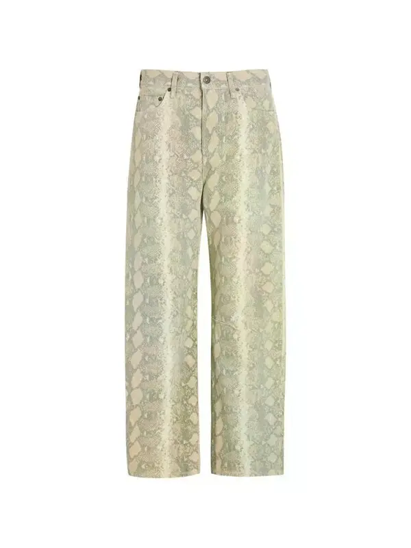 Citizens Of Humanity Miro Wide Leg Snake-print Jeans