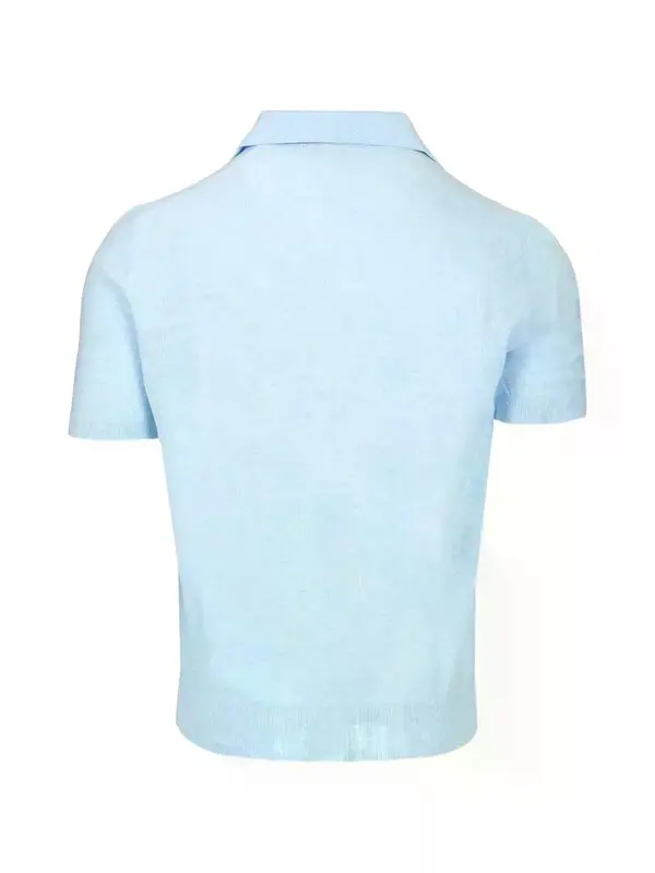 AL DUCA D’AOSTA 1902 Moss-stitch Cotton Polo Shirt