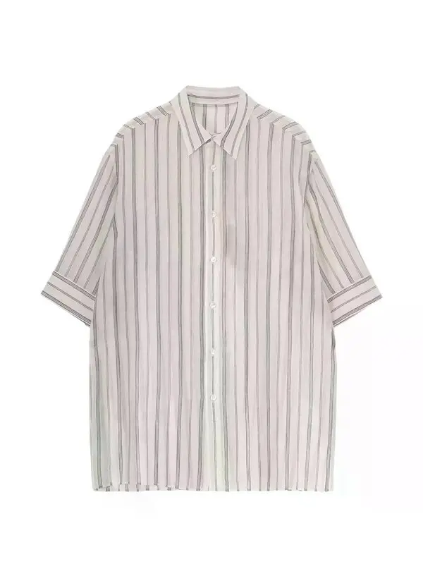 Yohji Yamamoto Striped Short-sleeve Shirt
