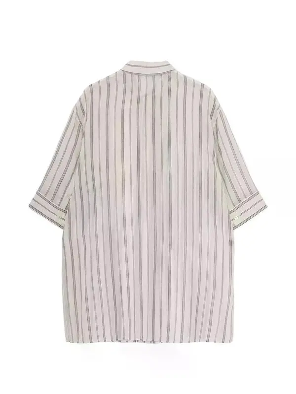 Yohji Yamamoto Striped Short-sleeve Shirt