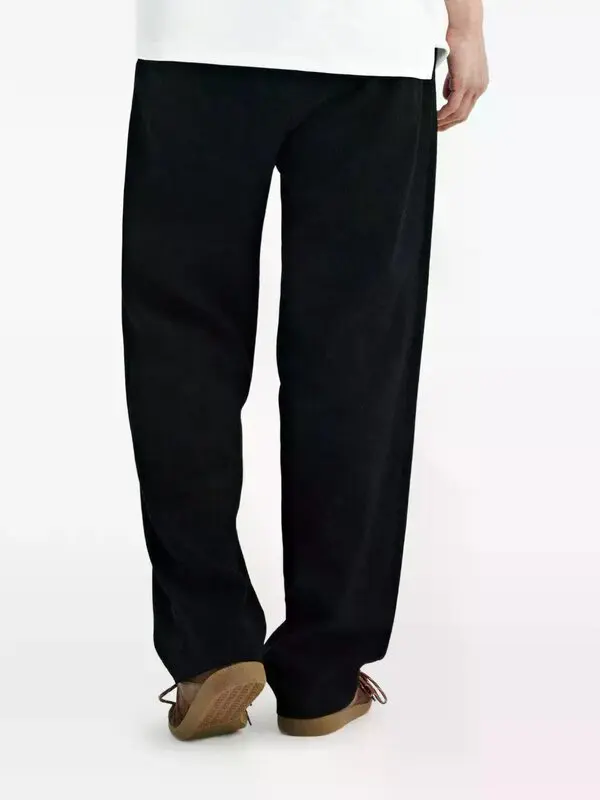 SOLID HOMME Crinkled-effect Trousers