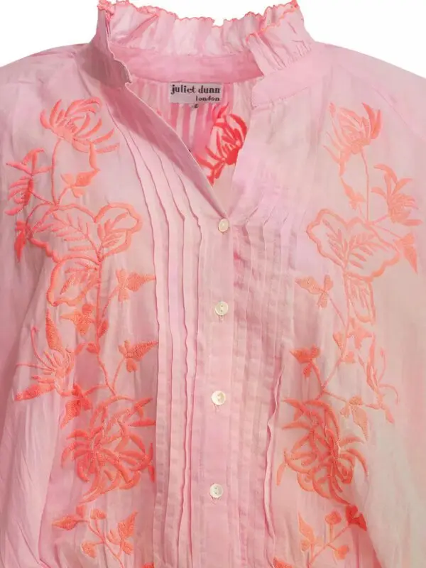 JULIET DUNN Embroidered Mini Dress