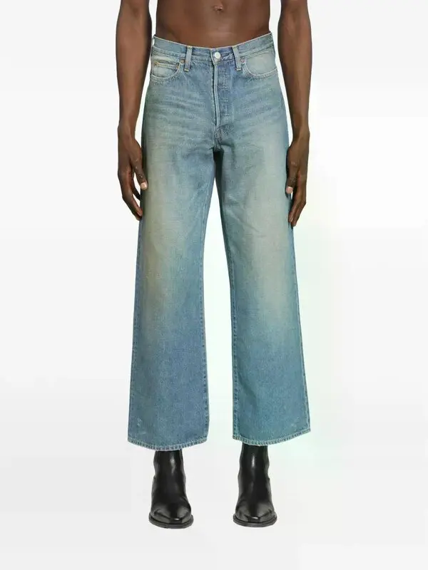 STEIN Flared Wide-leg Jeans
