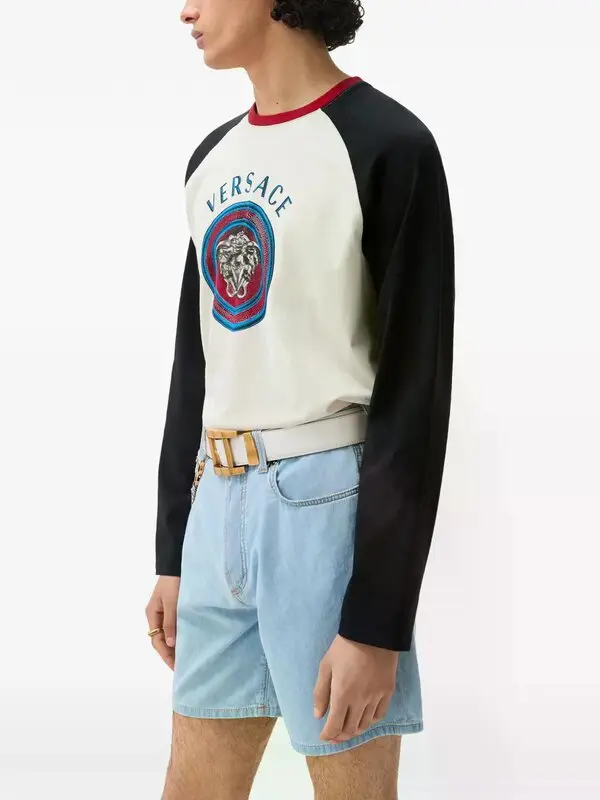 Versace Printed Cotton-jersey Regular T-shirt