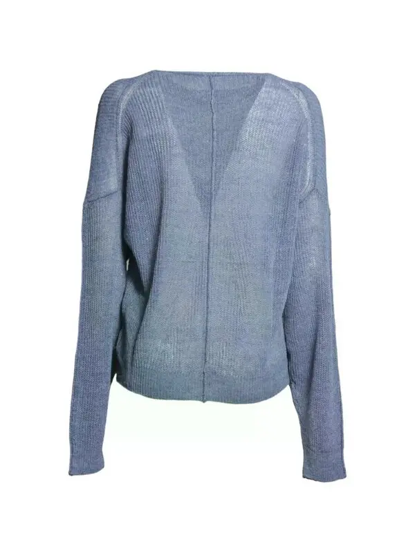 SOLOTRE Fine-knit Drop-shoulder Sweater