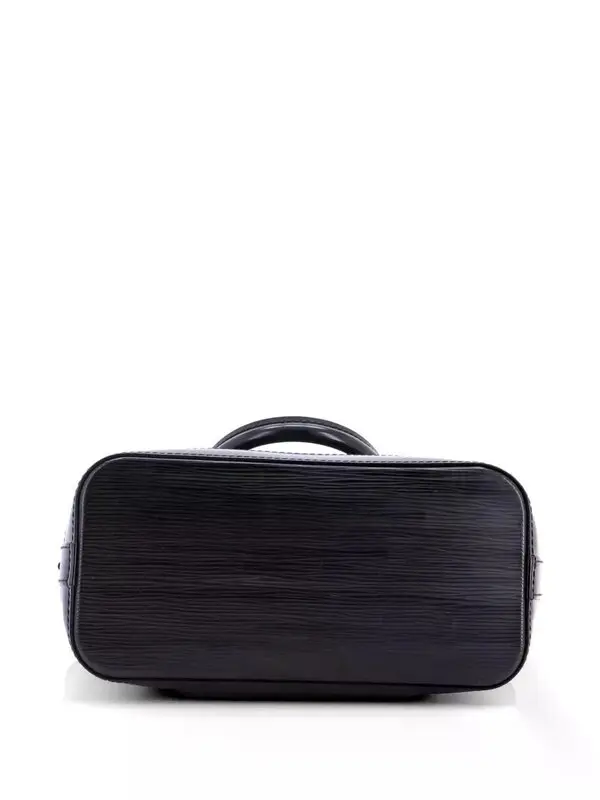 LOUIS VUITTON Lockit Handbag Epi Leather Pm Satchel - Black