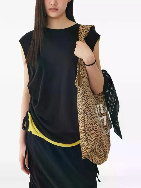 STUDIO TOMBOY Sleeveless Drawstring Detail Top