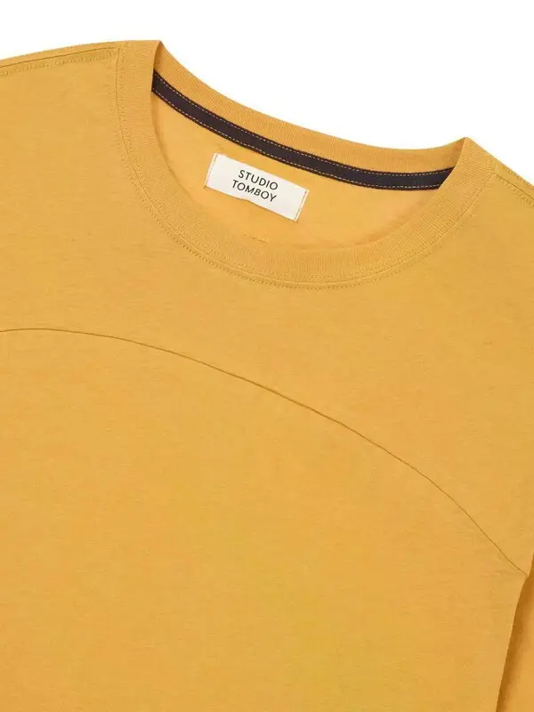 STUDIO TOMBOY Embroidered Logo T-shirt - Yellow