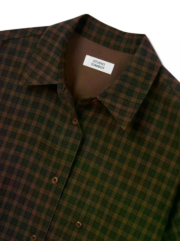 STUDIO TOMBOY Check Short-sleeve Shirt