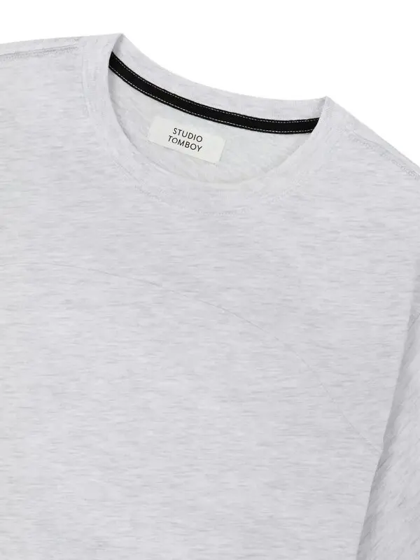 STUDIO TOMBOY Embroidered Back T-shirt - Grey