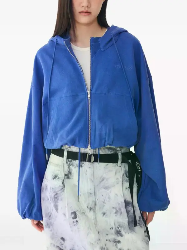 STUDIO TOMBOY Logo Embroidered Drawstring Hoodie