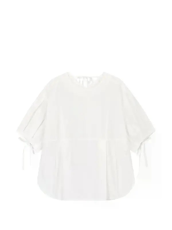 STUDIO TOMBOY Puff-sleeve Tie-fastening Blouse