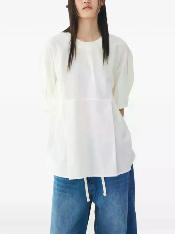 STUDIO TOMBOY Puff-sleeve Tie-fastening Blouse