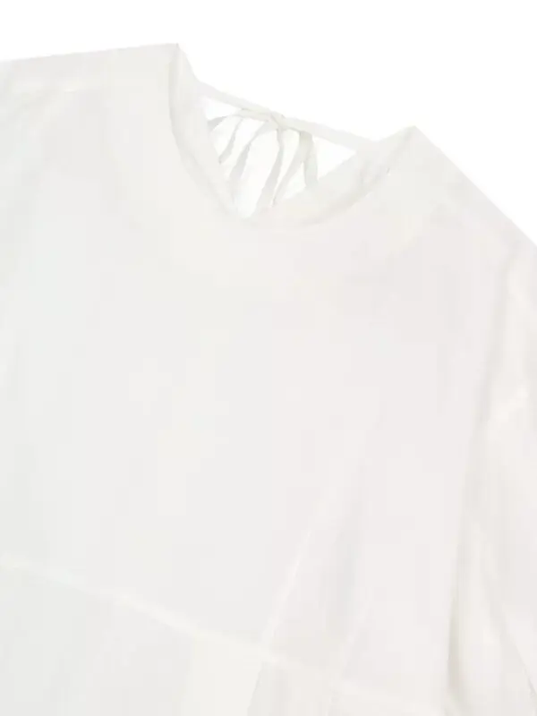 STUDIO TOMBOY Puff-sleeve Tie-fastening Blouse