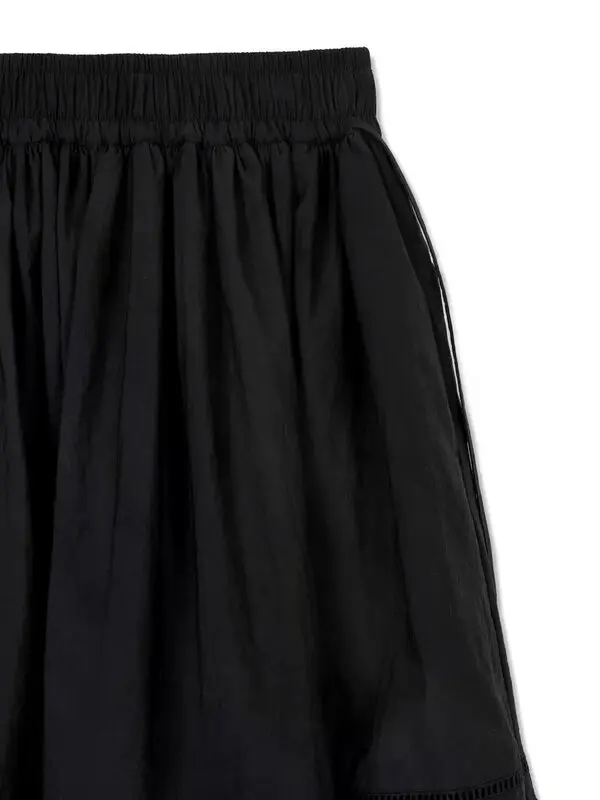STUDIO TOMBOY Ladder-stitch Gathered Long Skirt