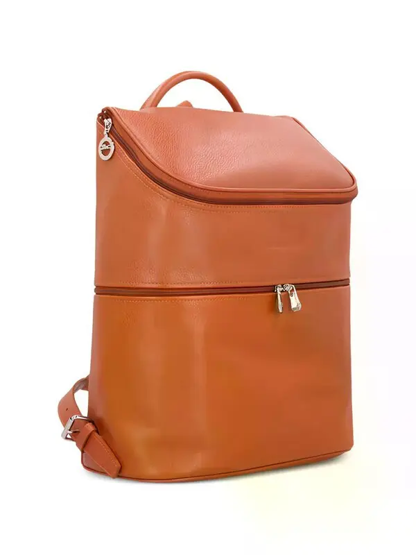Longchamp Le Foulonné Grained-leather Backpack
