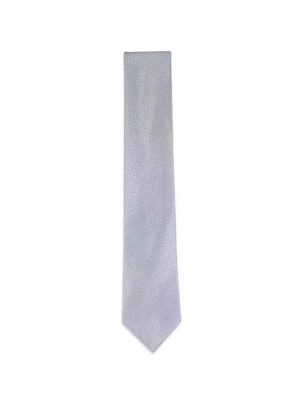 Zegna Silk Jacquard Tie - Grey