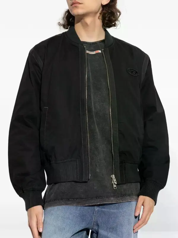 DIESEL® Logo Patch Bomber Jacket