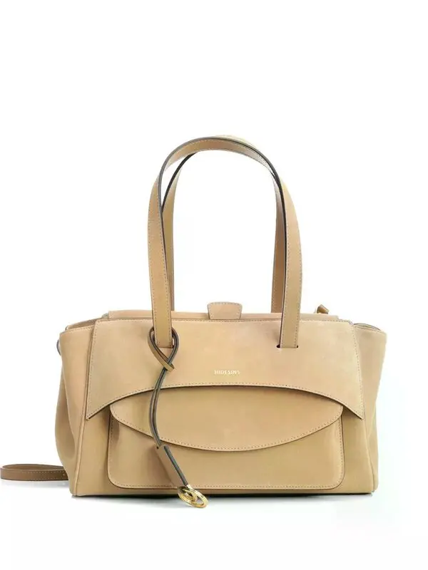 HIDESINS Basset Suede Tote Bag - Neutrals