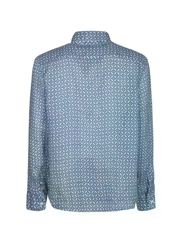 PENINSULA SWIMWEAR Geometric-print Long-sleeved Shirt