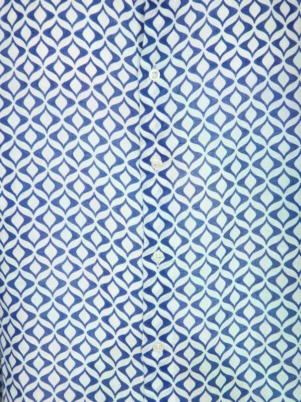 PENINSULA SWIMWEAR Alina Geometric-print Long-sleeve Shirt