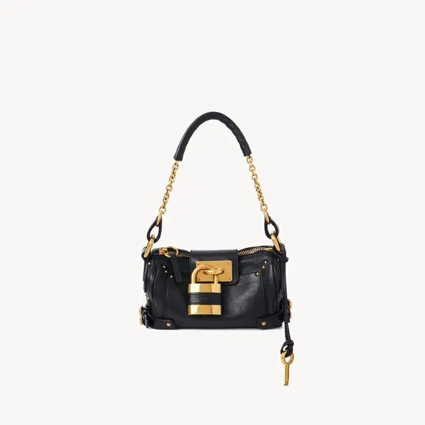 Chloé Small Paddington Bag In Grained Leather - Black
