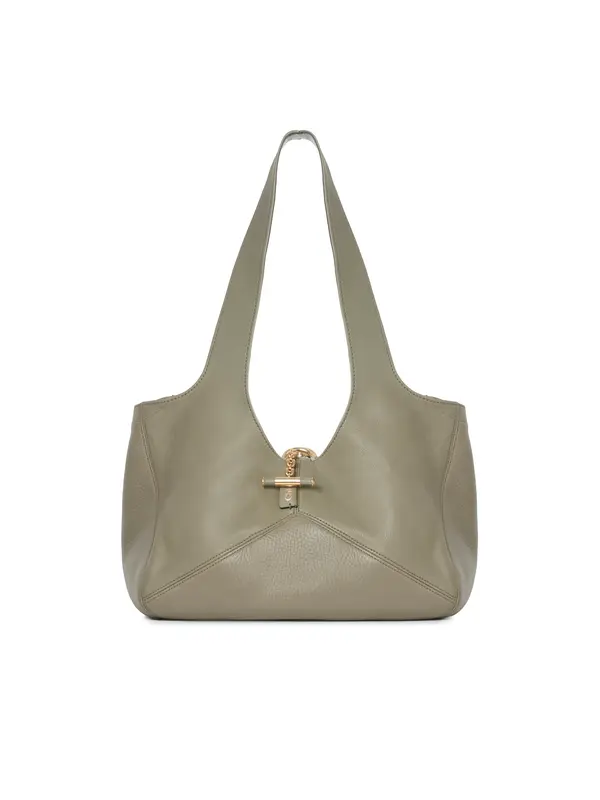 Chloé Grained Leather Balloon East-west Tote Bag - Aloe Green