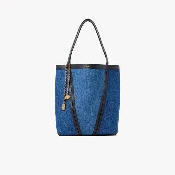 Chloé Spin Tote Bag - Ashes Blue