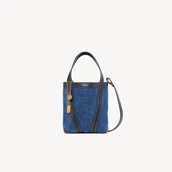 Chloé Small Spin Tote Bag - Ashes Blue
