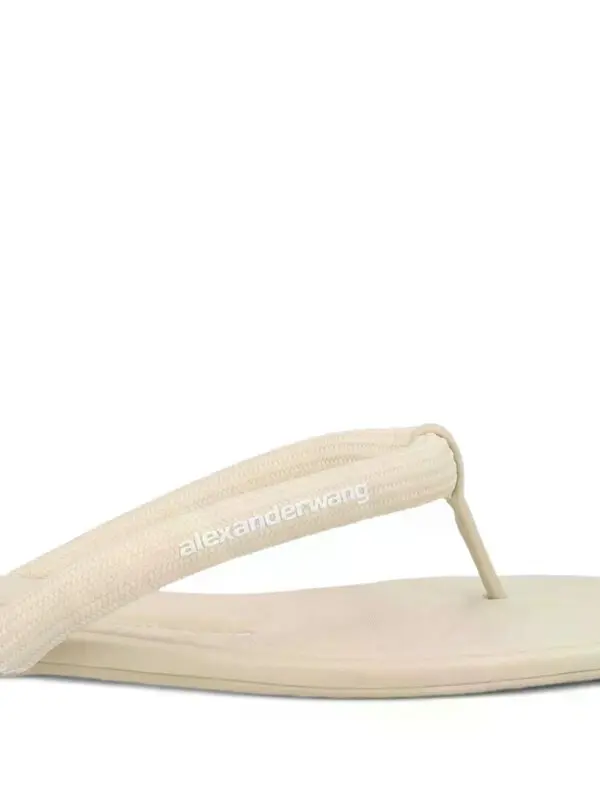 Alexander Wang Logo Print Flip Flops