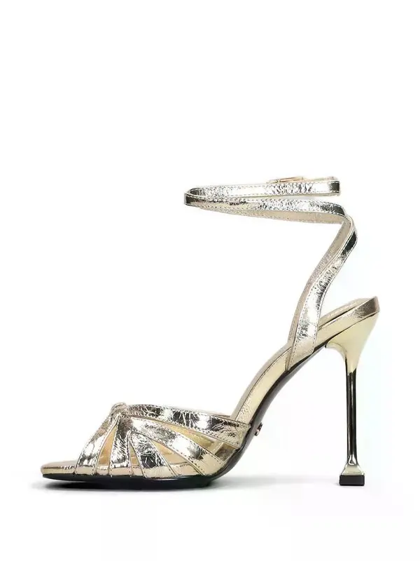GOLD & ROUGE Ama Crinkled-effect Sandals