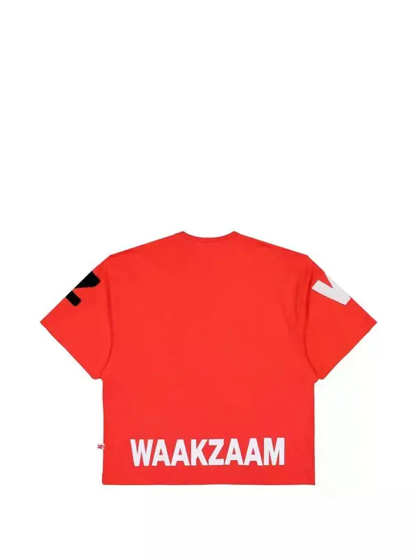 WALTER VAN BEIRENDONCK Print-detail Round-neck T-shirt - Red