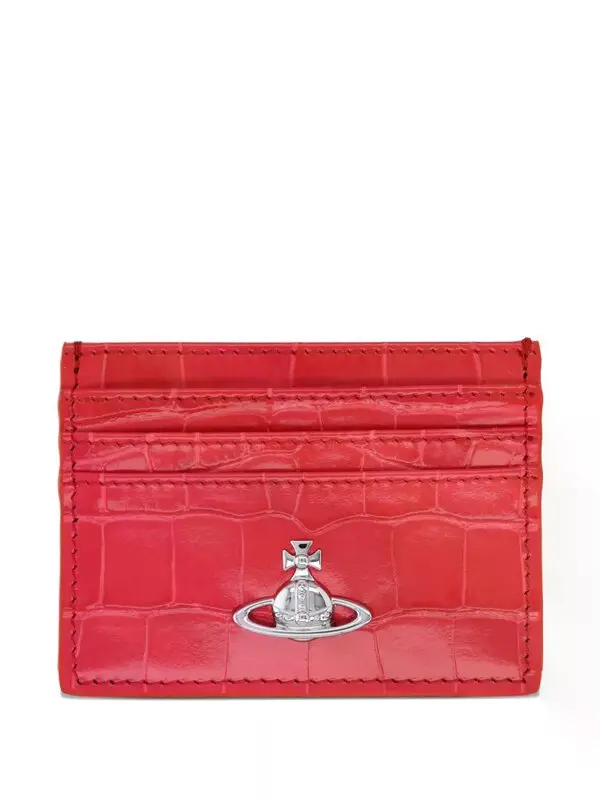 VIVIENNE WESTWOOD Orb Croc-effect Cardholder