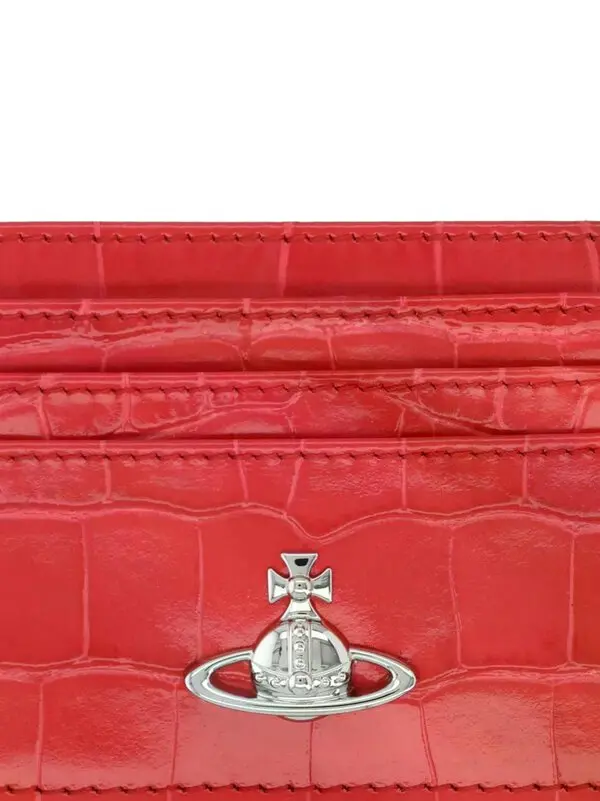 VIVIENNE WESTWOOD Orb Croc-effect Cardholder