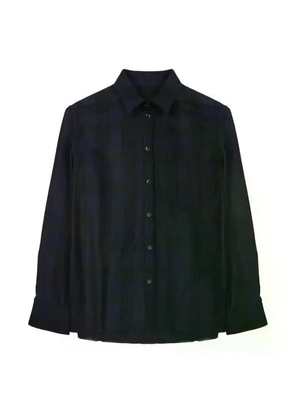 NINE:INTHE:MORNING Check-pattern Chest-pocket Shirt
