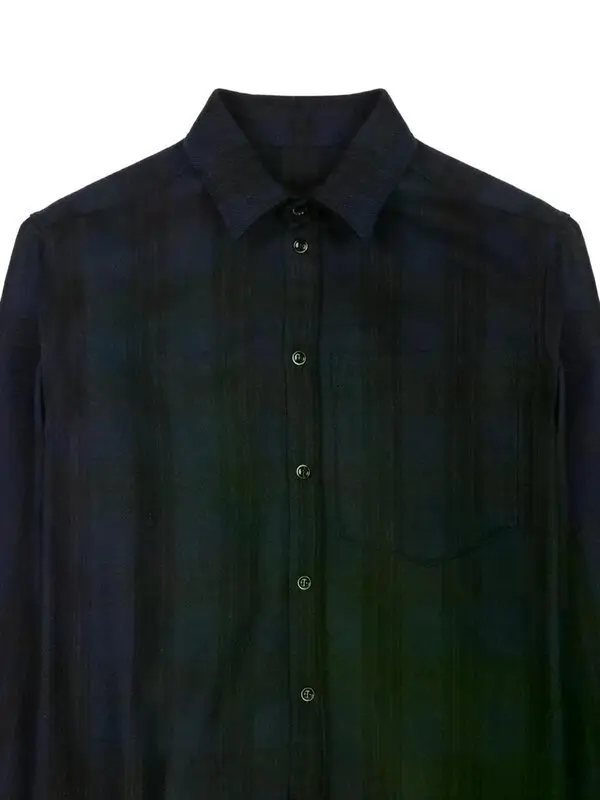 NINE:INTHE:MORNING Check-pattern Chest-pocket Shirt