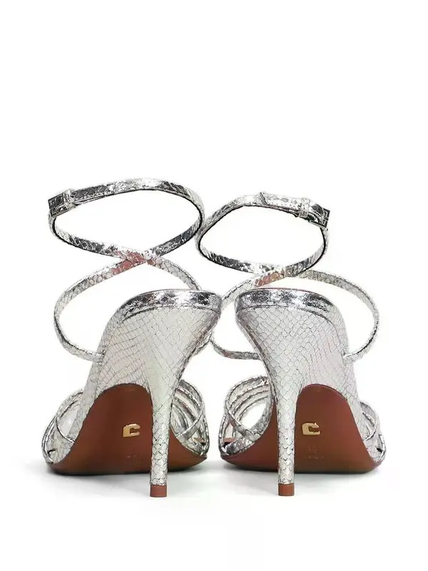 Lola Cruz Raquelle Sandals - Silver