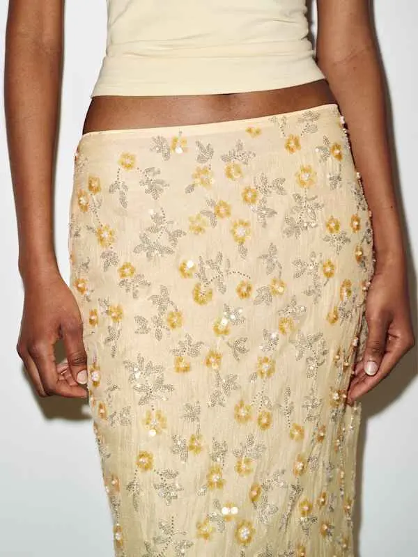 REFORMATION Helen Midi Skirt
