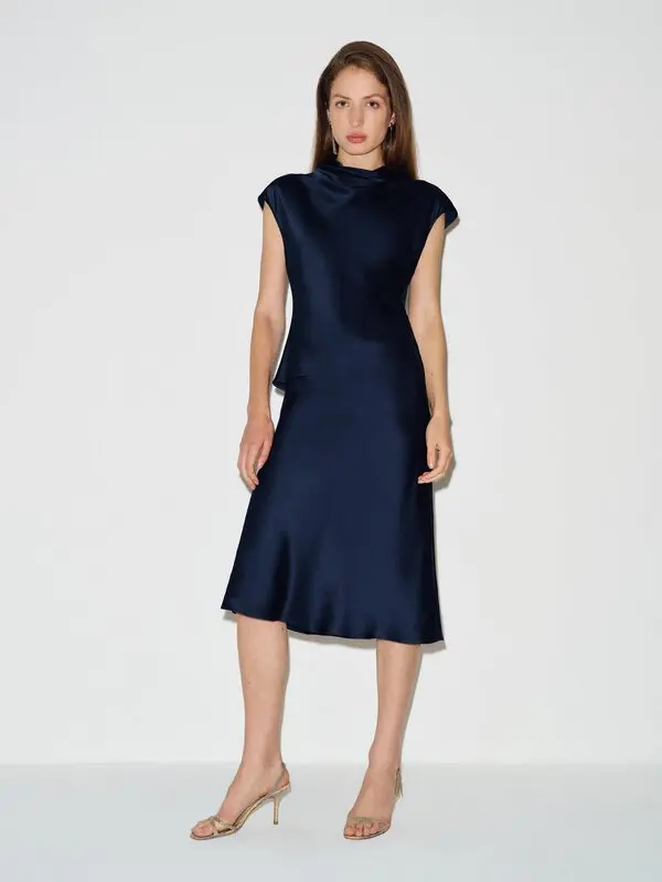 REFORMATION Winslet Silk Two-piece Set - Blue