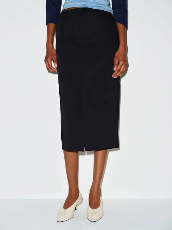 REFORMATION Renee Skirt - Black