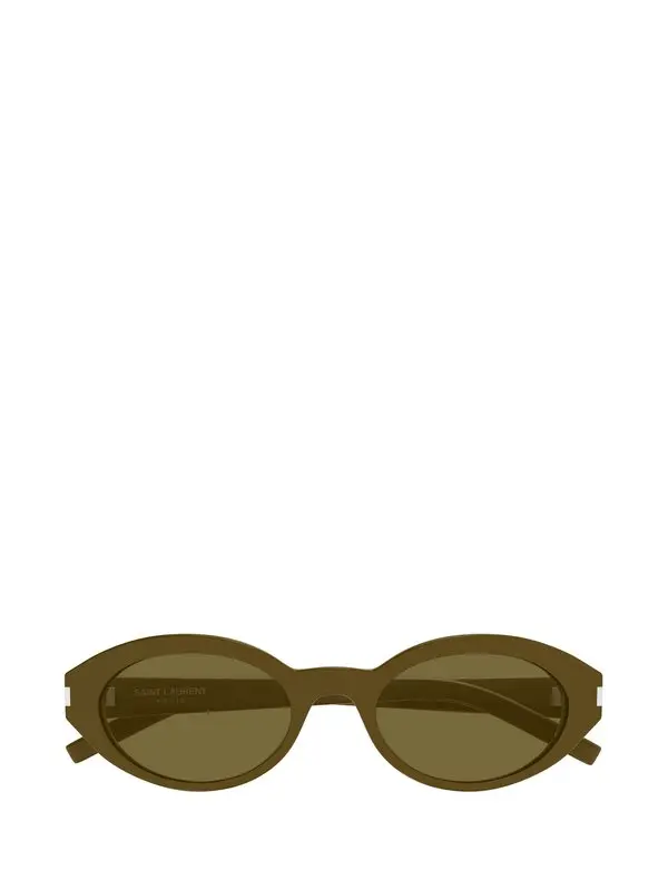 Saint Laurent Oval Frame Sunglasses - Brown