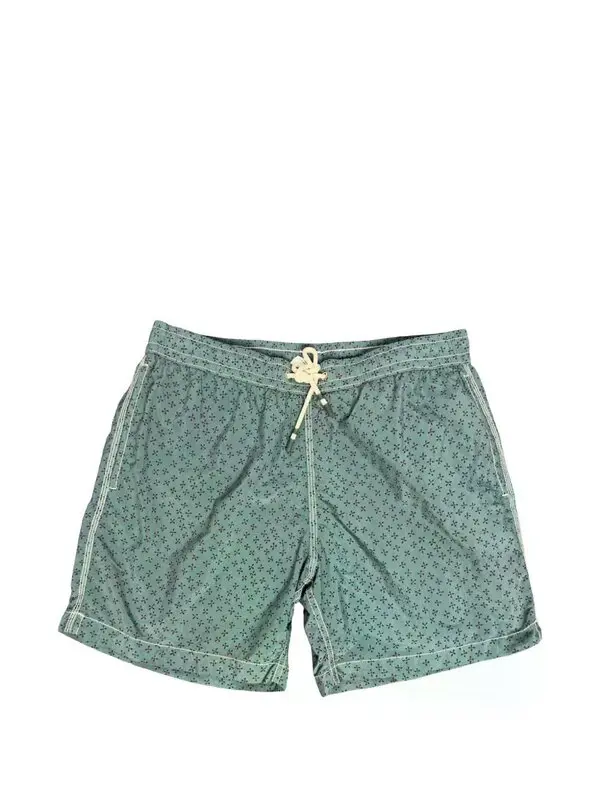 Hartford Geometric Print Drawstring Swim Shorts