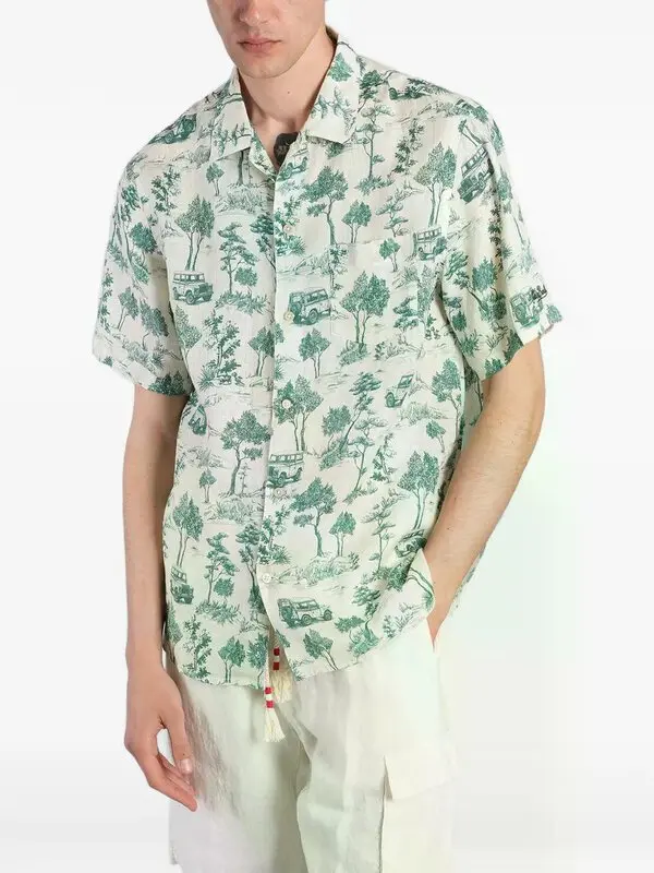 MC2 SAINT BARTH Graphic-print Short-sleeve Shirt