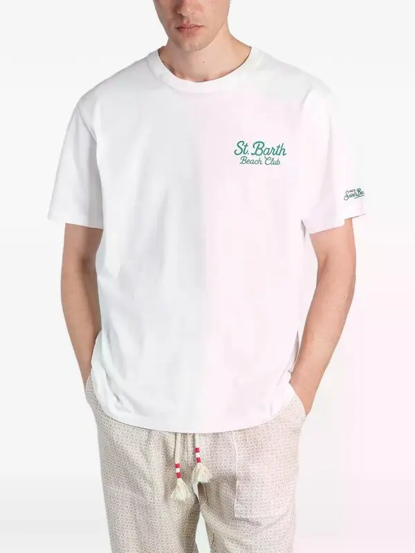 MC2 SAINT BARTH St. Barth Beach Club-print Portland T-shirt - White