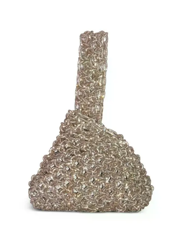 HIBOURAMA Niky Crystal-embellished Tote Bag - Gold