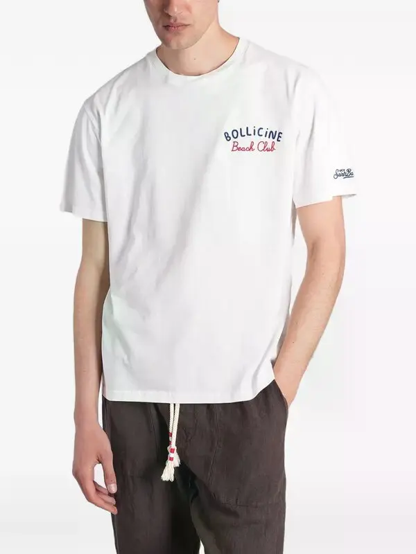 MC2 SAINT BARTH Bollicine Beach Club-print Portland T-shirt - White