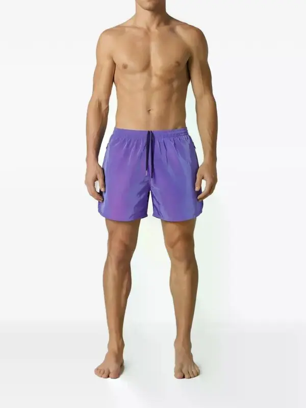 TRIBE AND TRUE Iridescent Drawstring Swim Shorts