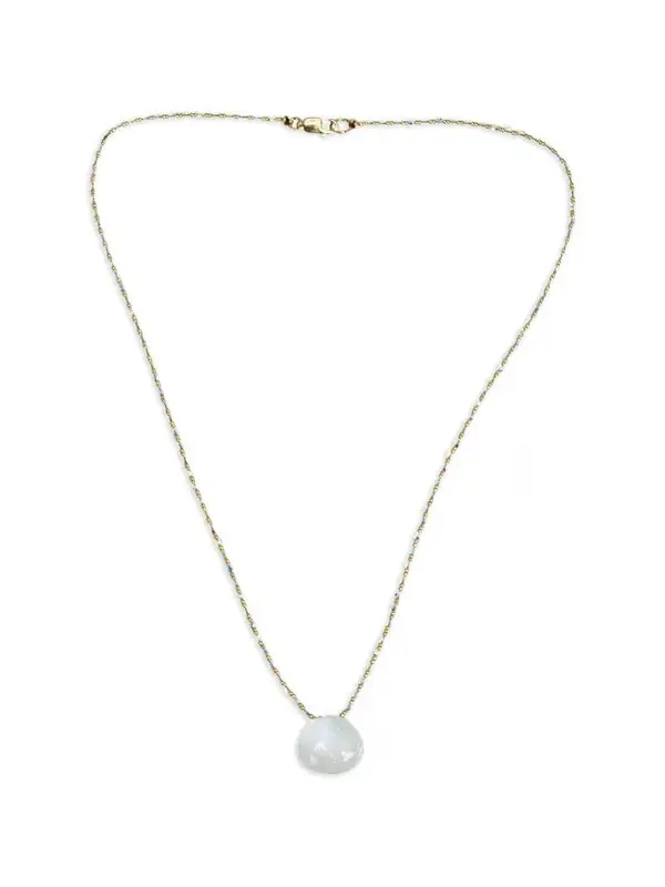 MADISON Moonstone Beaded Necklace With -tone Pendant